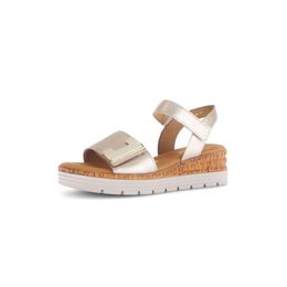 Gabor Plateau Sandalen in beige | Gr.: 42,5