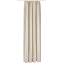 OTTO home Gardine &raquo;Rudy&laquo; Kr&auml;uselband 1 Stk. tlg. Halbtransparent, Leinenlook, Polyester-Leinen Mischung beige Leinenstruktur, Leinen, Polyester 145cm,