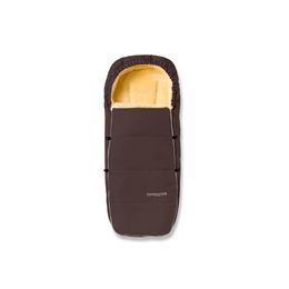 Hofbrucker Lammfell-Fu&szlig;sack Alaska f&uuml;r Kinderwagen und Buggy in Braun | Gr.: onesize