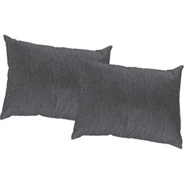 WIRTH Dekokissen &raquo;Torbole&laquo; schwarz Obermaterial: 90% Polyester, 10% Baumwolle B/L: 40cm x 60cm, 2 Stk.