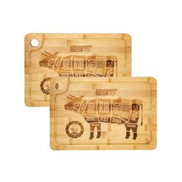 DuneDesign 2er Set Bambus Steakbrett BBQBites | Gr.: onesize