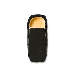 Hofbrucker Lammfell-Fu&szlig;sack Alaska f&uuml;r Kinderwagen und Buggy in Schwarz | Gr.: onesize