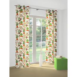 WIRTH Vorhang &raquo;Oakham&laquo; &Ouml;sen 1 Stk. tlg. orange Polyester 150cm, &Ouml;sen, 130cm