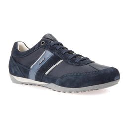 Geox Herren Sneaker &raquo;U WELLS C&laquo; Casual Schuh, Schn&uuml;rschuh mit Logoverzierung blau 44