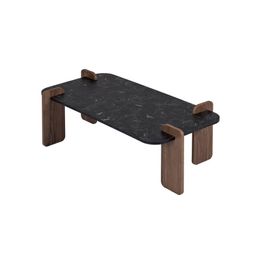 CALICOSY Couchtisch ELOI in Schwarzer - (W)120 x (H)35 x (L)60 cm | Gr.: onesize