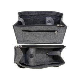 DuneDesign Taschenorganizer Filz L Grau 30x12x17cm grau | Gr.: onesize