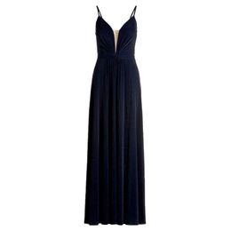 Vera Mont Abendkleid mit Lurexfaden in Dunkelblau/Grau | Gr.: 38