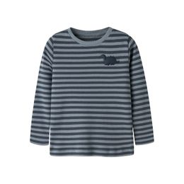 name it Jungen Langarmshirt &raquo;NMMVILLY LS SLIM TOP NOOS&laquo; Baumwolle, slim fit grau 92