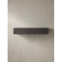 KADIMA DESIGN Wandregal 60x10x20 cm Mango Massivholz / Steinoptik H&auml;ngeregal Modern | Gr.: 60 x 20 x 10 cm