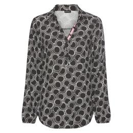 Laura Scott Longbluse in schwarz-gemustert | Gr.: 38