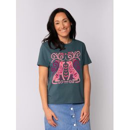 wat? Apparel T-Shirt Hundeliebe in Petrol | Gr.: 40
