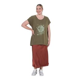 MIAMODA Shirt in dunkles olive | Gr.: 48