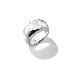 Thomas Sabo Damen Thomas Sabo Fingerring &raquo;Bold Elegance Ring mit Center-Stein&laquo; mit Zirkonia (synth.) 54, Silber 925 (recycelt), 5,5mm