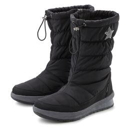 Lascana Damen Lascana Winterstiefel &raquo;Winterboots, Stiefelette, Schneestiefel&laquo; mit wasserabweisender Comfortex-Membrane und Warmfutter schwarz 38