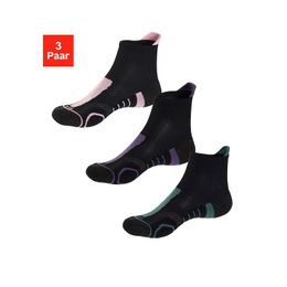 active by Lascana Lascana Active Damen LASCANA ACTIVE Wandersocken &raquo;Damen Kurzsocken f&uuml;r Laufen Wandern gepolsterte Socken&laquo; Packung, 3 Stk. tlg. mit verst&auml;rkten 