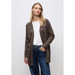 Street One Damen Street One Cardigan ohne Verschluss, offen braun 34