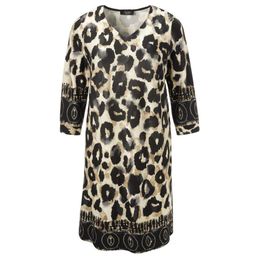 Aniston PLUS Jerseykleid in Leoprint | Gr.: 52