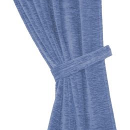 WIRTH Raffhalter &raquo;Thermo-Chenille 288g/m&sup2;&laquo; 2-er Set blau Polyacryl B/H/L: 60cm x 6cm
