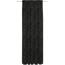 Adam Vorhang &raquo;Scribble&laquo; Multifunktionsband 1 Stk. tlg. aus Leinen und Bio-Baumwolle schwarz-wei&szlig; Jacquard, Baumwolle, Leinen 145cm, Multifunktionsband, 