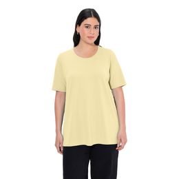 Ulla Popken Shirt in blassgelb | Gr.: 58-60