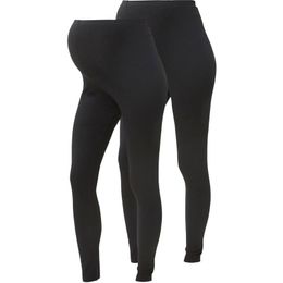 MAMALICIOUS Damen Umstandsleggings &raquo;MLLEA&laquo; in k&ouml;rpernahem Fit schwarz L (40), N-Gr
