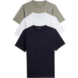 Tommy Hilfiger Underwear Herren T-Shirt 3 3er Pack - Regular fit mit Rundhalsausschnitt M (50)