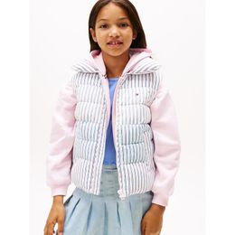 Tommy Hilfiger M&auml;dchen Steppweste &raquo;MIX STRIPE VEST&laquo; f&uuml;r Kinder bis 16 Jahre, cooles Streifen-Design bunt 5 (110)