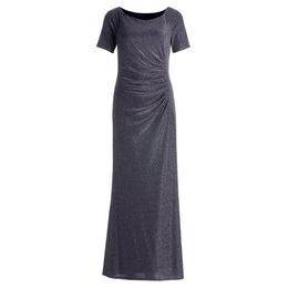 Vera Mont Abendkleid im Glitzer-Look in Dunkelblau/Grau | Gr.: 42