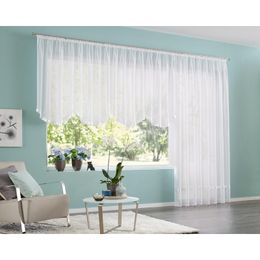 OTTO home Bogenstore &raquo;Eby&laquo; Kr&auml;uselband 1 Stk. tlg. Transparent Polyester wei&szlig; Voile, Polyester 120cm, Kr&auml;uselband, 300cm
