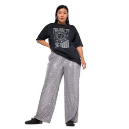 Studio Untold Schlupfhose in silber | Gr.: 42 - Normalgr&ouml;&szlig;e