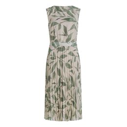 BETTY & CO BETTY & CO Chiffonkleid mit Plissee in Nature/Green | Gr.: 42