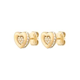 Guess Ohrringe 'L.O.V.E.' Damen Gr&ouml;&szlig;e One Size gold / transparent
