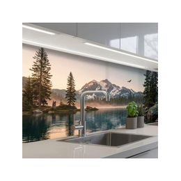 OnlyWow K&uuml;chenr&uuml;ckwand Gebirge | Gr.: 80 x 60 cm