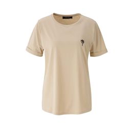 Aniston CASUAL T-Shirt in beige-schwarz | Gr.: 36-38
