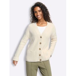 Heine Strickjacke in ecru | Gr.: 34