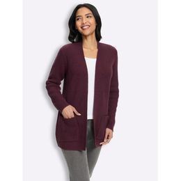 Sieh an! Strickjacke in burgund | Gr.: 42