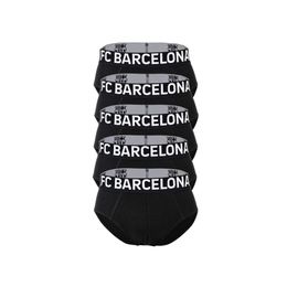 FC Barcelona Slip 5er Pack in Schwarz | Gr.: S