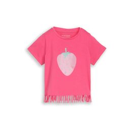 Tom Tailor T-Shirt M&auml;dchen Gr&ouml;&szlig;e 116/122 hellgr&uuml;n / rosa / pitaya