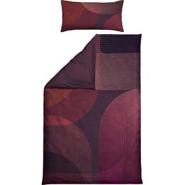 Erwin M&uuml;ller Erwin M&uuml;ller Mako-Satin Wendebettw&auml;sche in weinrot | Gr.: 135x200 cm + 40x80 cm