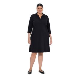 Ulla Popken Midikleid in schwarz | Gr.: 62/64