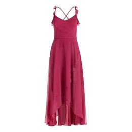 Vera Mont Abendkleid mit Volant in Dark Fuchsia | Gr.: 32