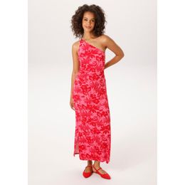 Aniston Casual Damen Aniston CASUAL Sommerkleid in modischer One-Shoulder-Form rosa 38, N-Gr