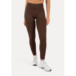 Smilodox Leggings Timea Scrunch in Braun | Gr.: M