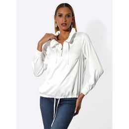 CR&Eacute;ATION L creation L Satin-Bluse in ecru | Gr.: 46
