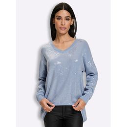 Heine Pullover in bleu-meliert | Gr.: 46