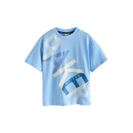 Baker By Ted Baker T-Shirt Jungen Gr&ouml;&szlig;e 146 enzian / taubenblau / hellblau / wei&szlig;