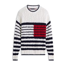 Tommy Hilfiger Sweater 'Breton' male size XXL Navy / Red / Wool white