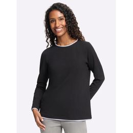 Heine Langarm-Shirt in schwarz-wei&szlig; | Gr.: 38