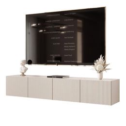 Idohome Tv-Lowboard, Kaschmir, Holzwerkstoff, Rechteckig, 200x36x40 cm, Wohnzimmer, Wohnw&auml;nde, Lowboards, Lowboards h&auml;ngend