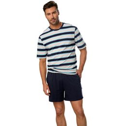 H.I.S. H.I.S Herren Pyjama 1 St&uuml;ck, 2 tlg. Schlafanzug in sch&ouml;ner Streifenoptik bunt 56/58 (XL)